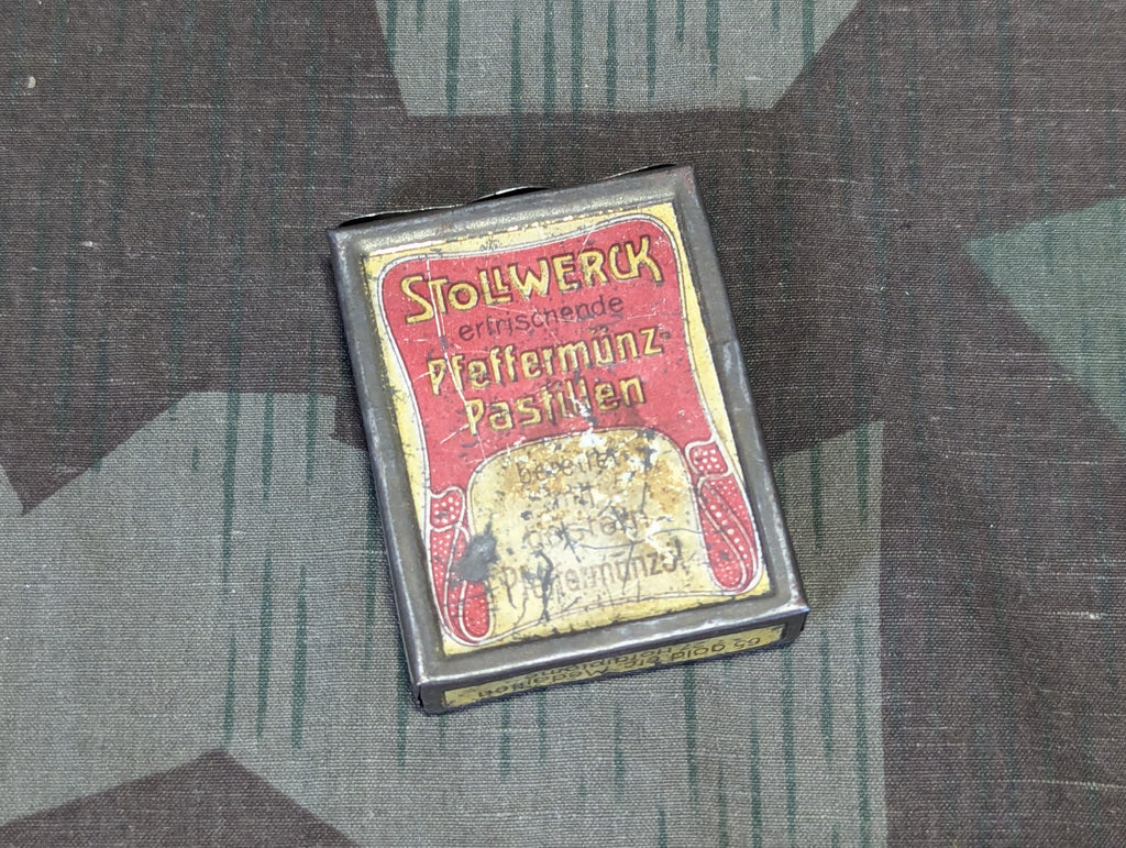 Prewar Stollwerck Peppermint Vending Machine Tin