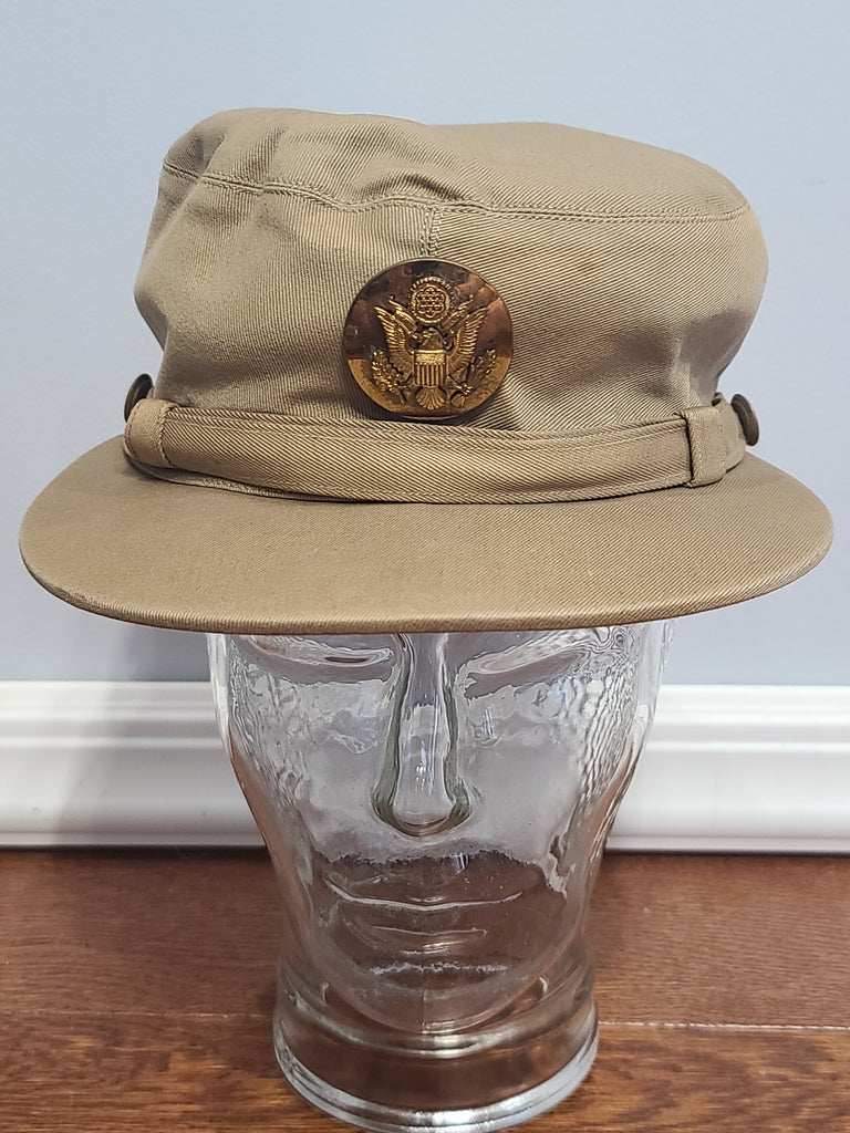 WAC Enlisted Khaki Hobby Hat Size 21 1/2