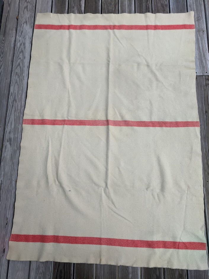 Original Wehrmacht 3 Red Stripe Blanket