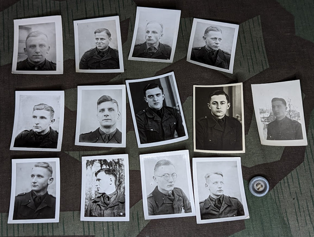 13 Original WWII German RAD Identification Photos Reichsarbeitsdienst