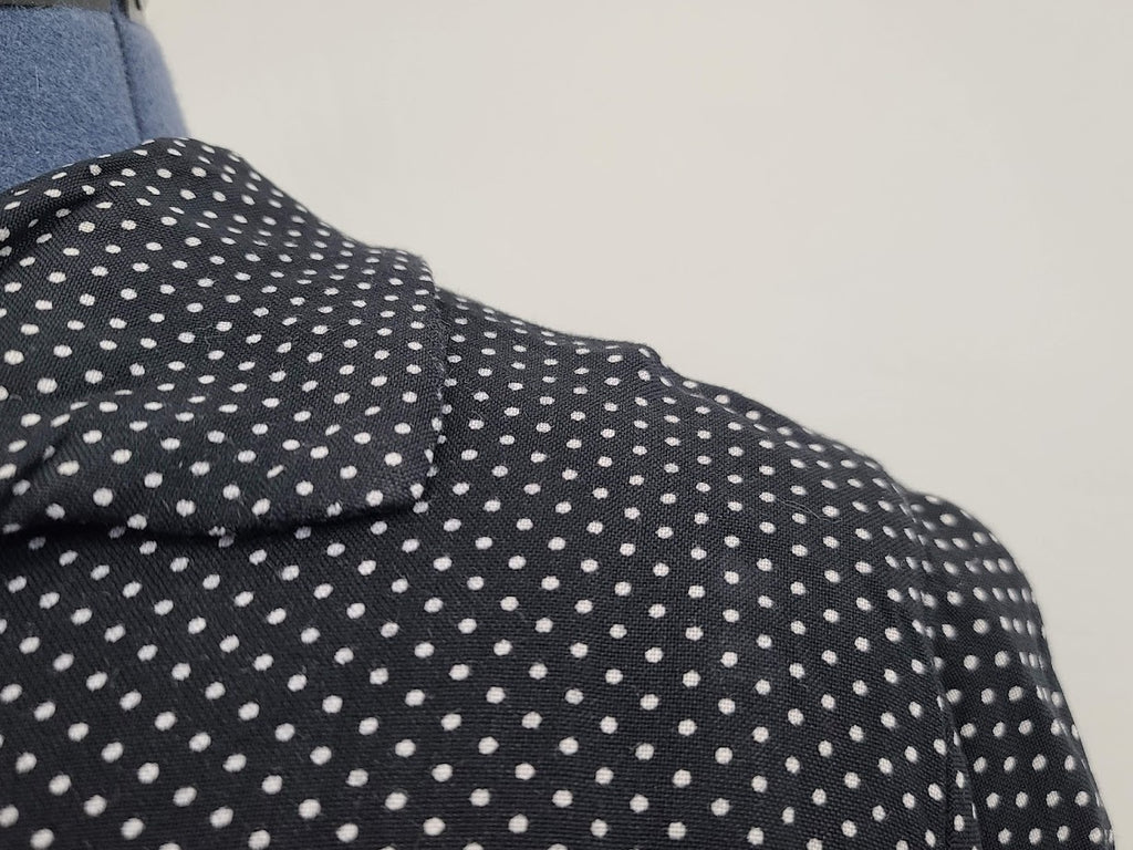 German Black Polka Dot Dress (B-40" W-33" H-41")