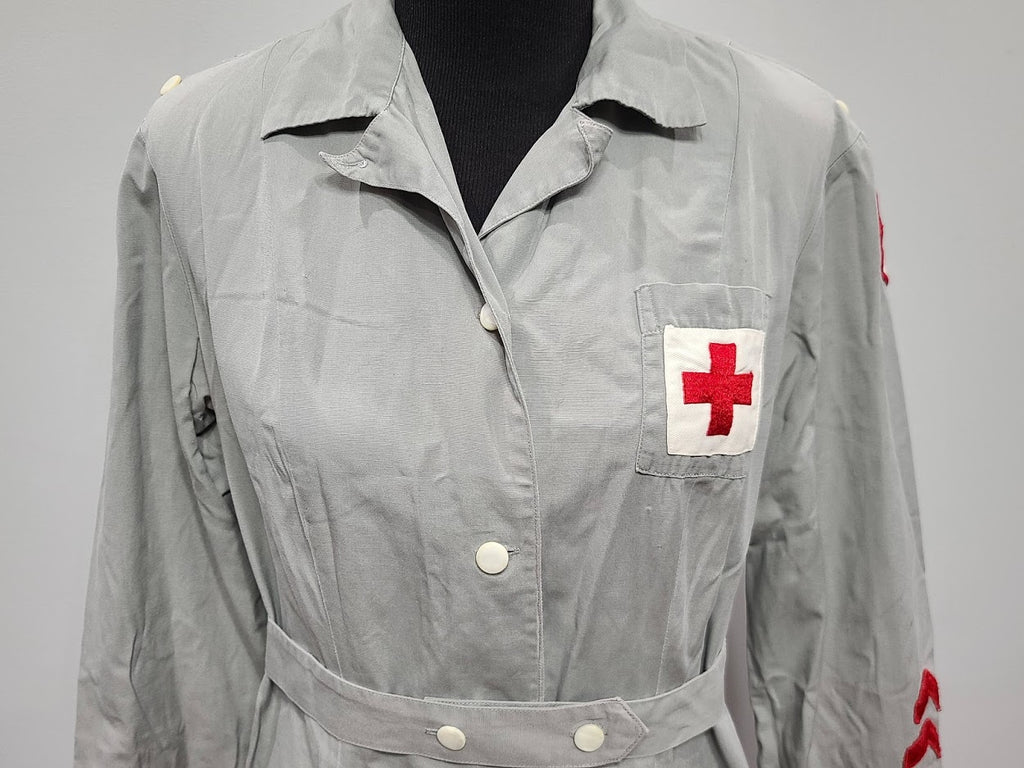 Red Cross Gray Lady Uniform Dress (B-41" W-32" H-38")