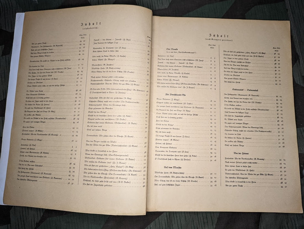 Original Soldier's Songbook For Piano Band II