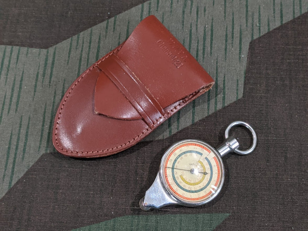 Post-WWII German Made Map Reader in Leather Case