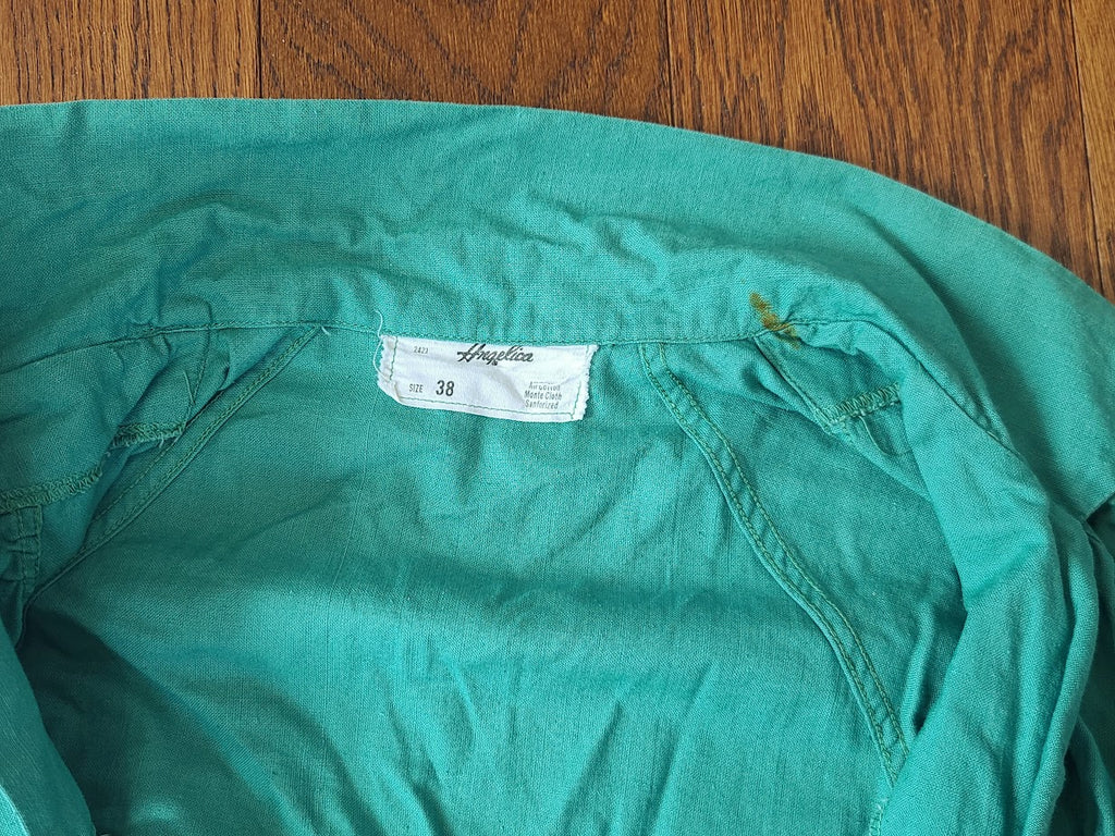 Green Work Dress (B-41" W-34" H-41")