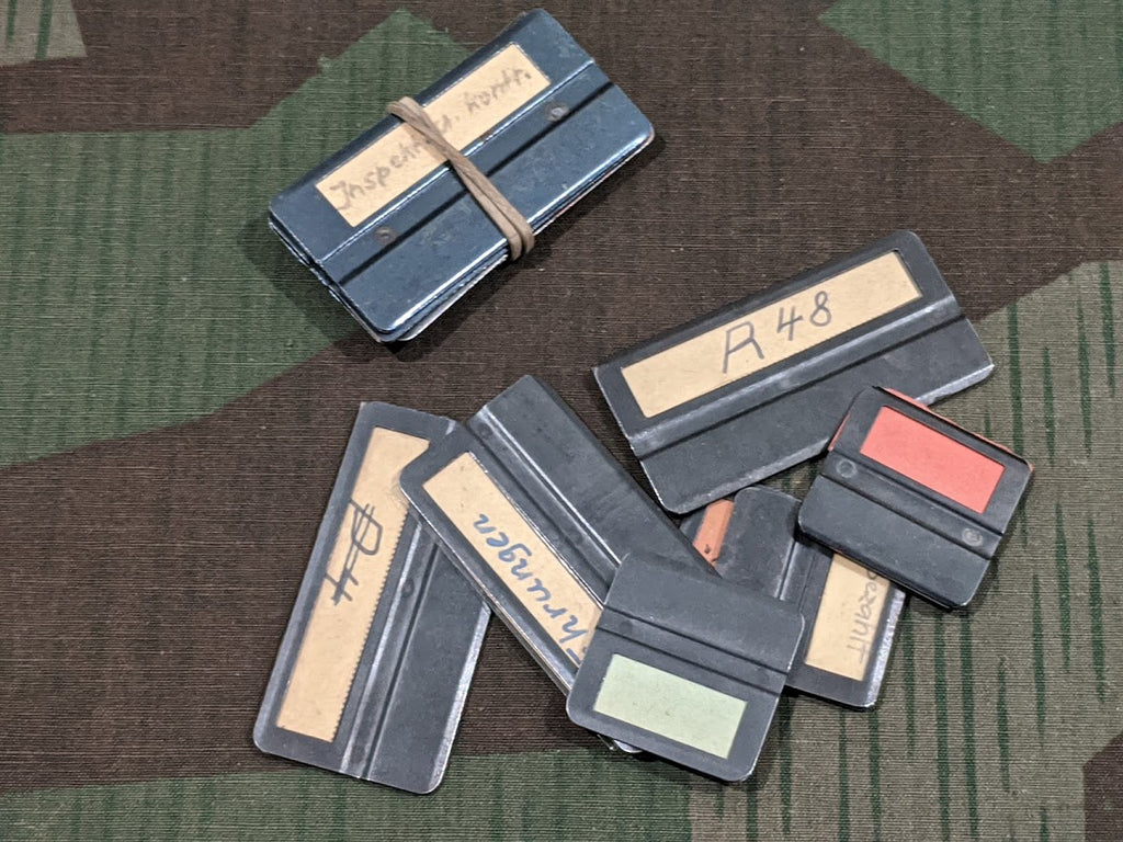 Vintage Lot of German Steel Office Folder Label Clips