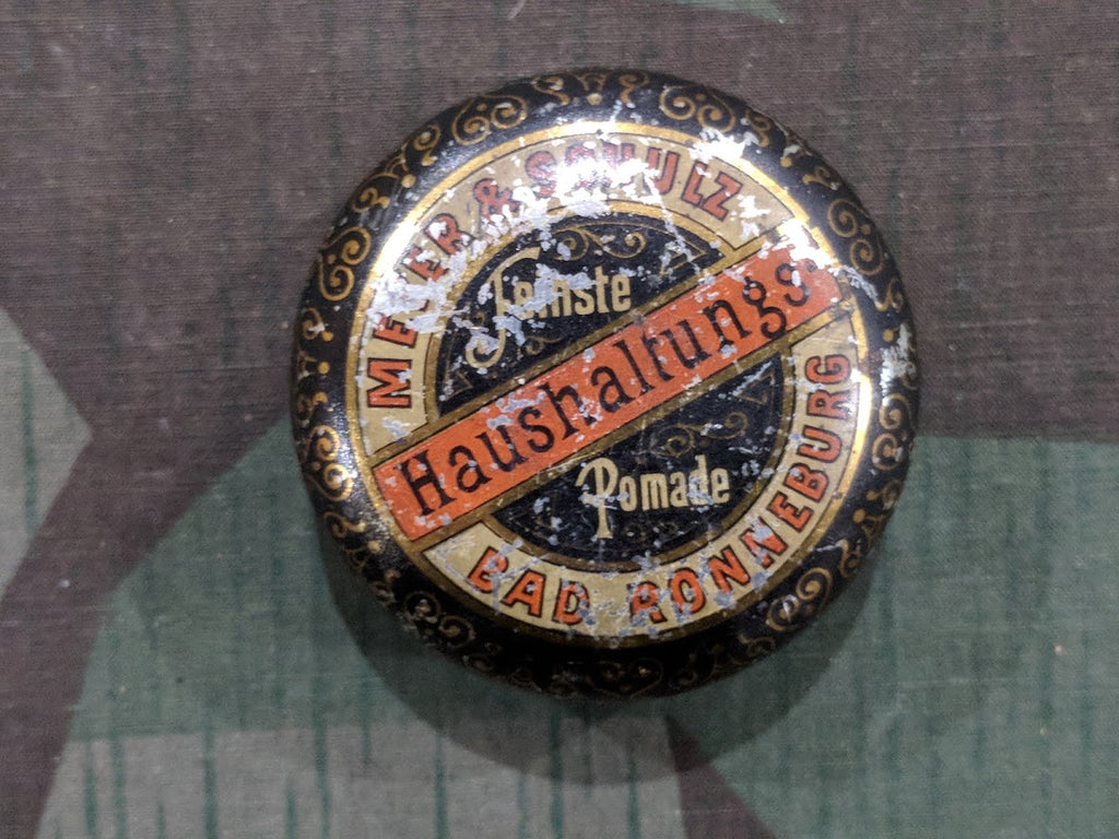 Vintage 1910s / 1920s WWI German Pomade Hair Cream Tin