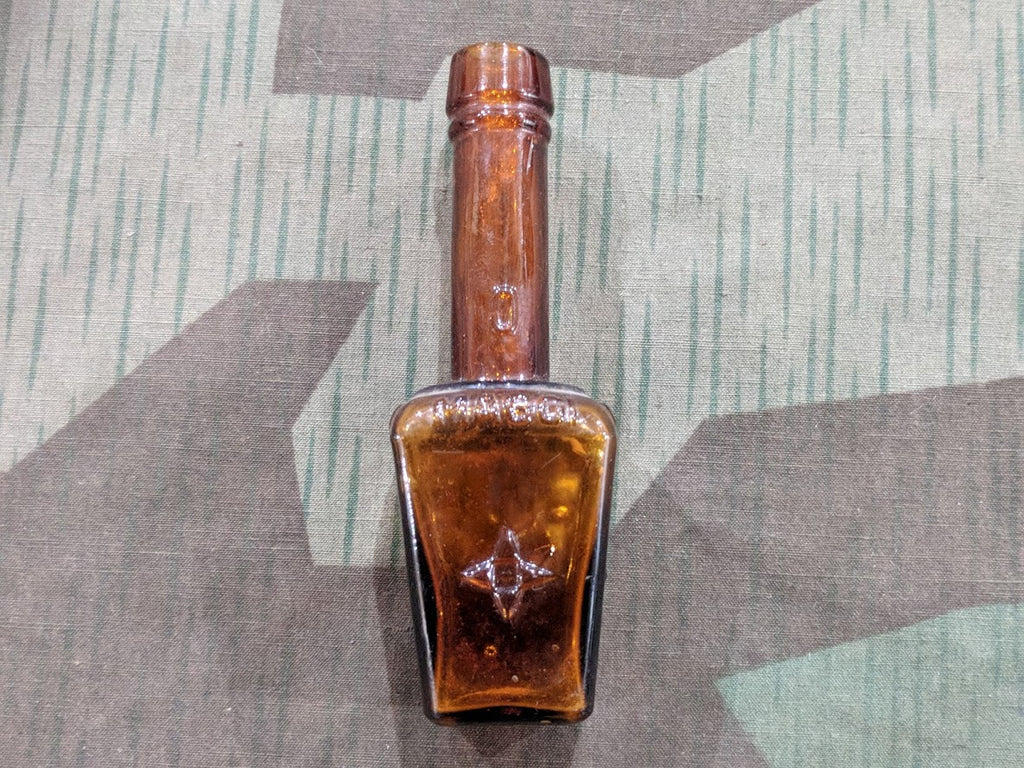 Vintage 1940s WWII-era German Small Glass Maggi's Sauce Bottle