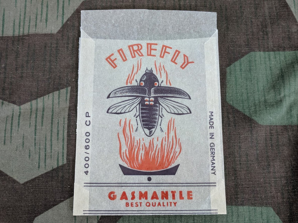Vintage WWII-era German Firefly Gasmantle Lantern Parts Sales Bag