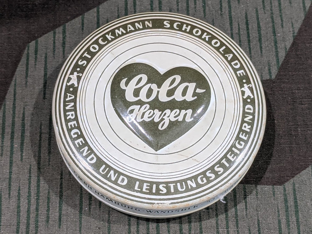 WWII-era German Cola Herzen Chocolate Tin
