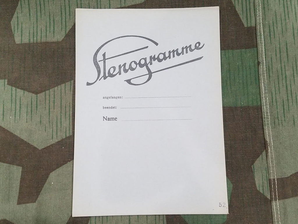 WWII-era German Stenogramme Notebook