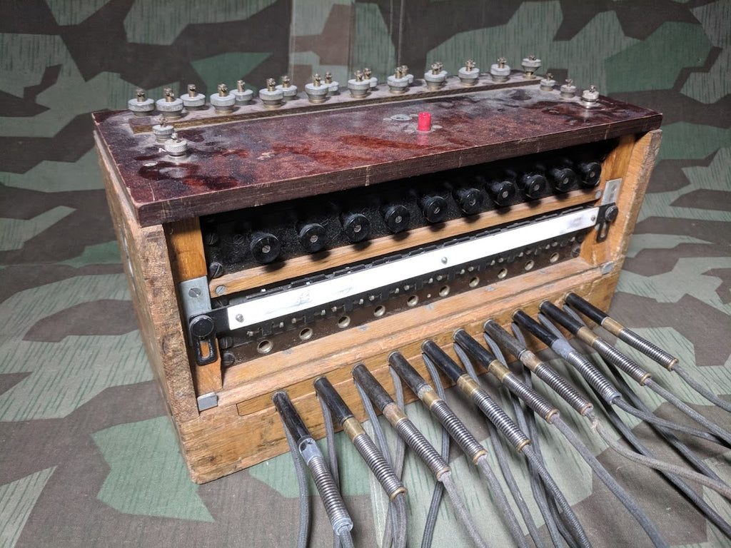 WWII German 10 Line Switchboard Klappenschrank 1944