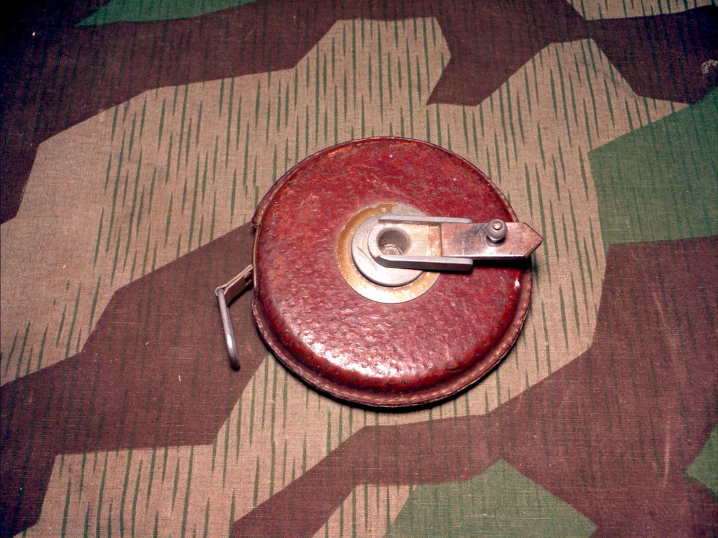 WWII German 20M Steel & Leather Tape Measure