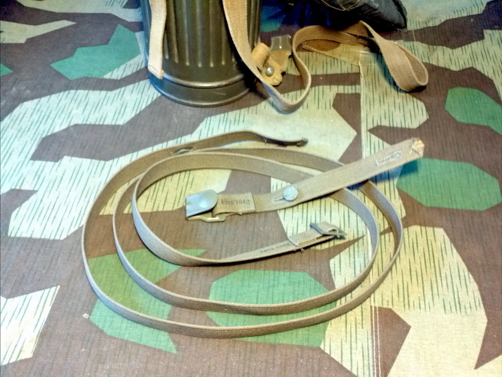 WWII German Gas Mask Can Straps Reproduction
