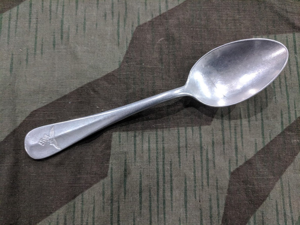 WWII German Luftwaffe Barracks Aluminum Tea Spoon 1942