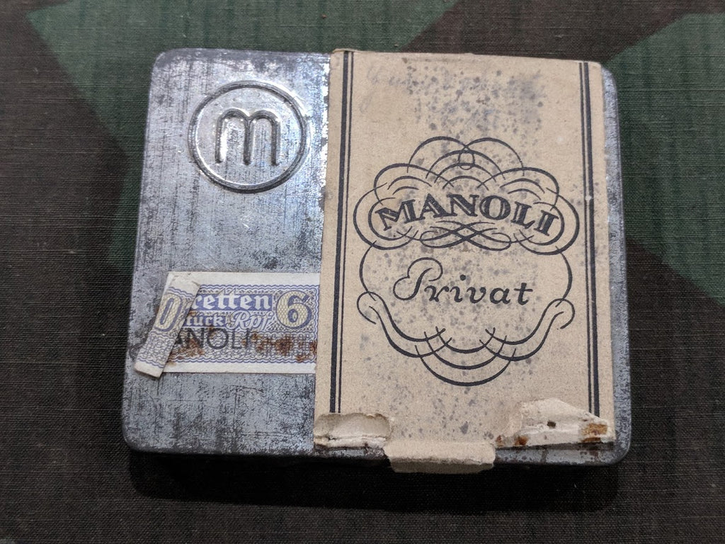 WWII German Manoli Privat Cigarette Tin