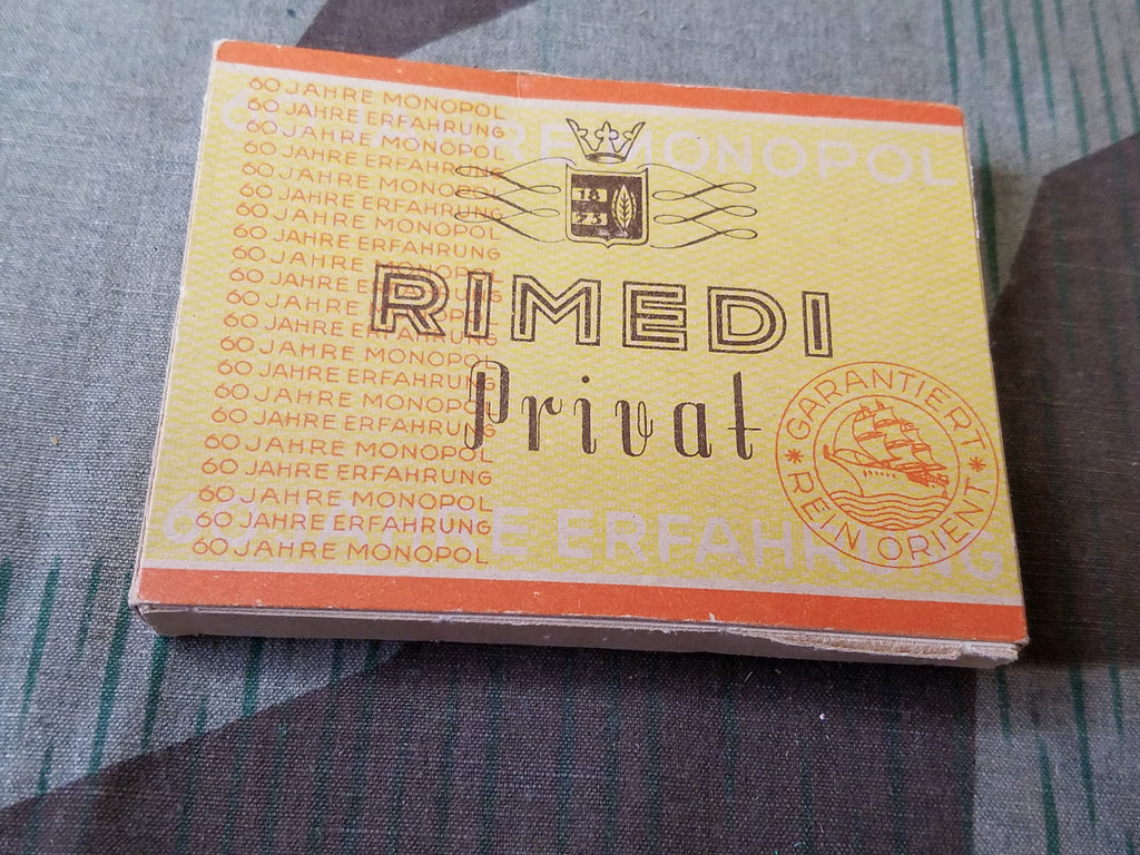 WWII German Rimedi Privat Paper Cigarette Box