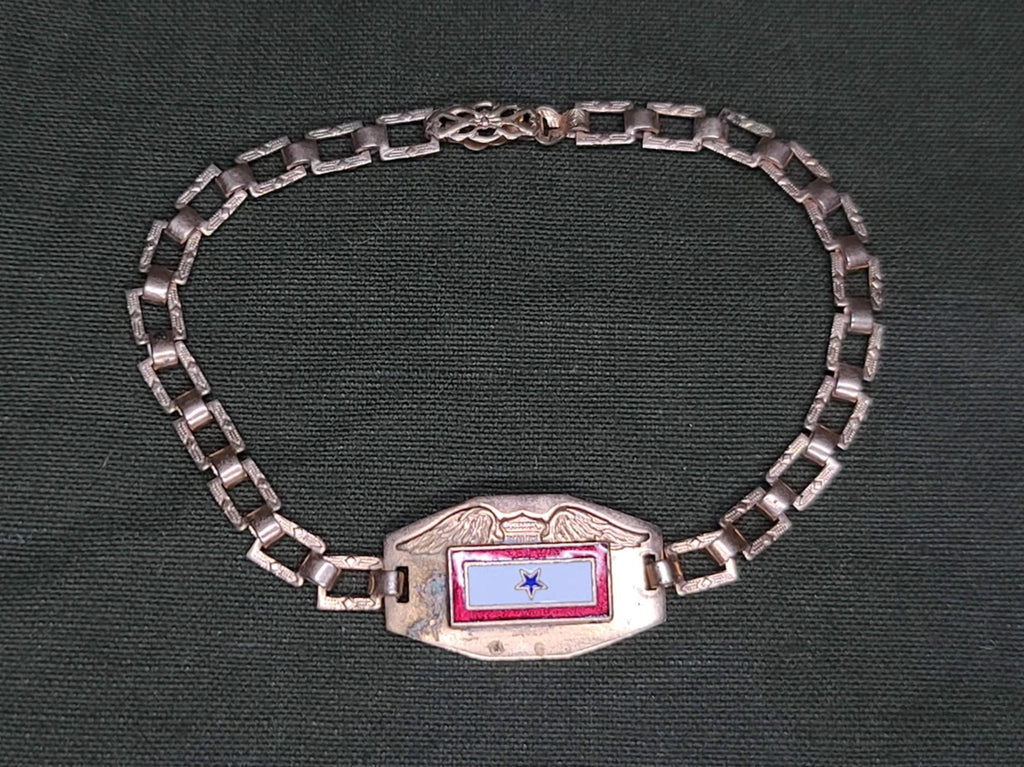 WWII In Service Flag Sweetheart Bracelet