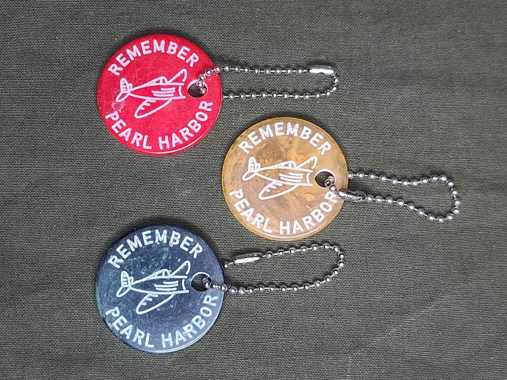 Repro WWII Remember Pearl Harbor Keychain