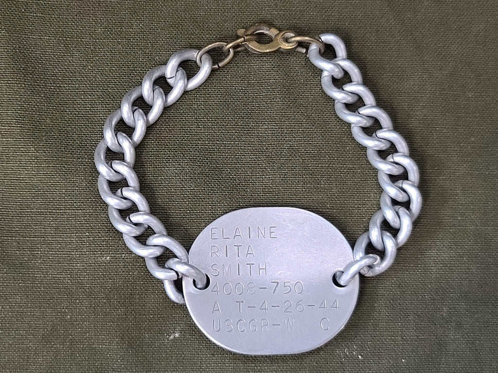 WWII SPARS US Coast Guard Women's ID Bracelet