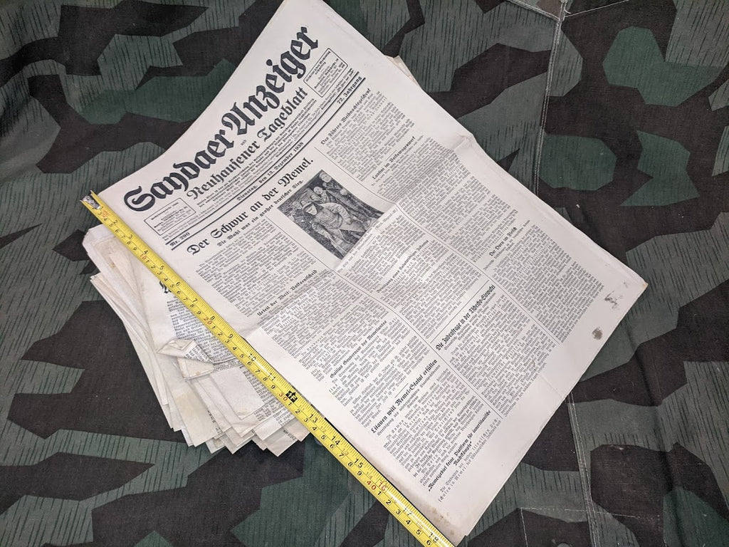 Original 3rd Reich Era Sandaer-Anzeiger Newspaper
