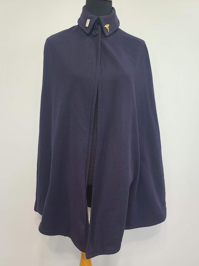 Blue Army Nurse Cape with Insignia