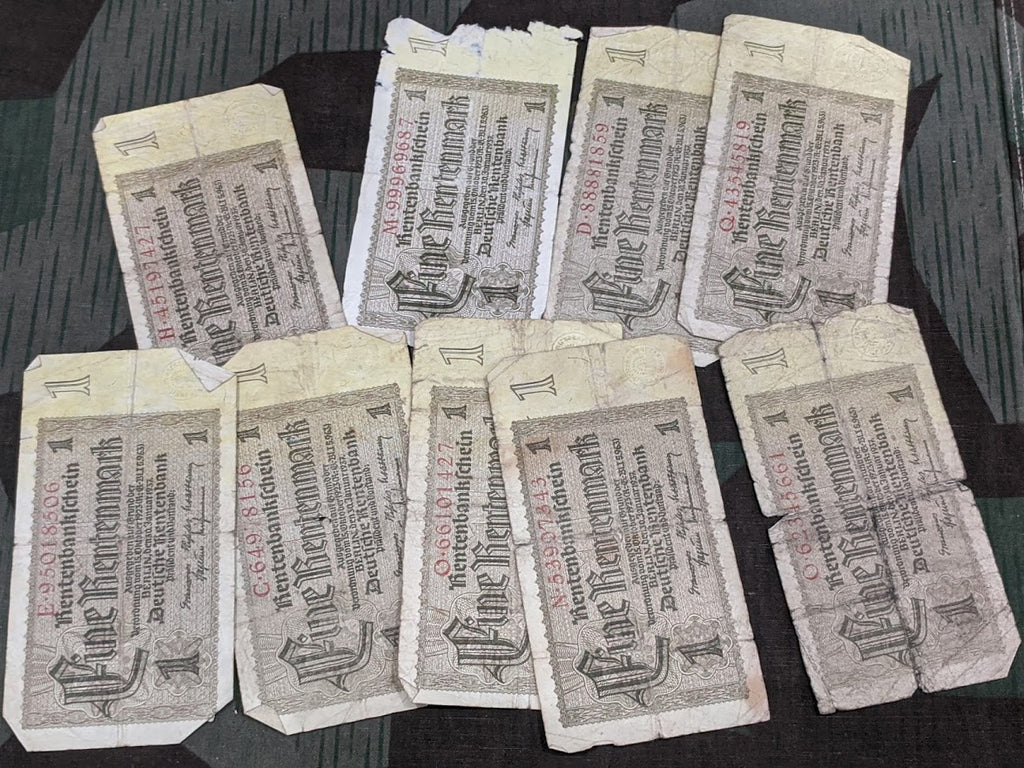 Original German 1 Reichsmark Banknotes
