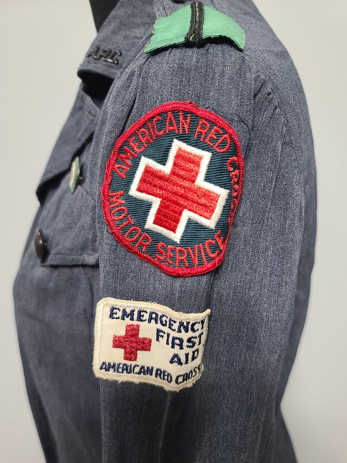 American Red Cross Motor Corps Uniform Dress (B-39" W-32" H-37")