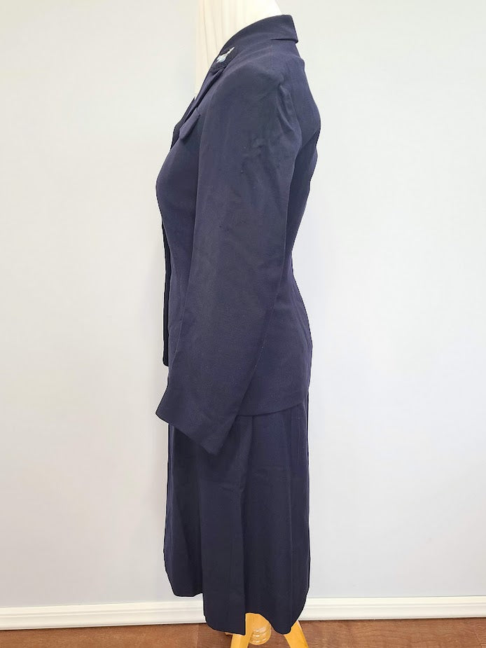 WAVES Uniform Set: Jacket and Skirt (B-33" W-26" H-38")