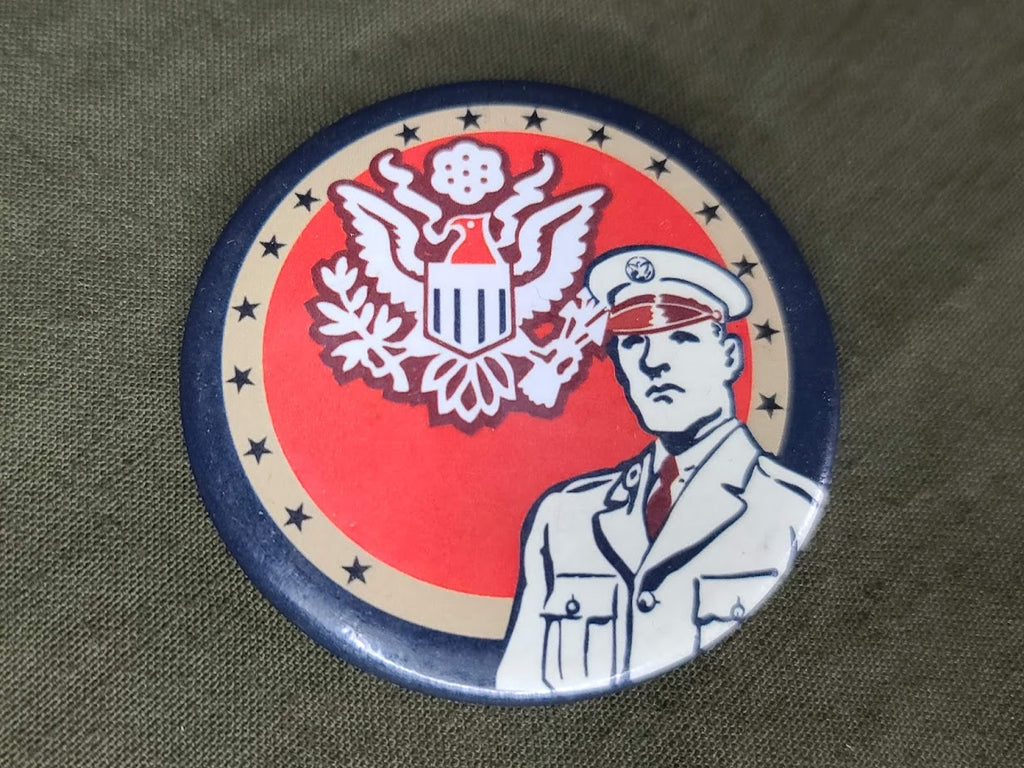 Repro Army Sweetheart Pinback Button
