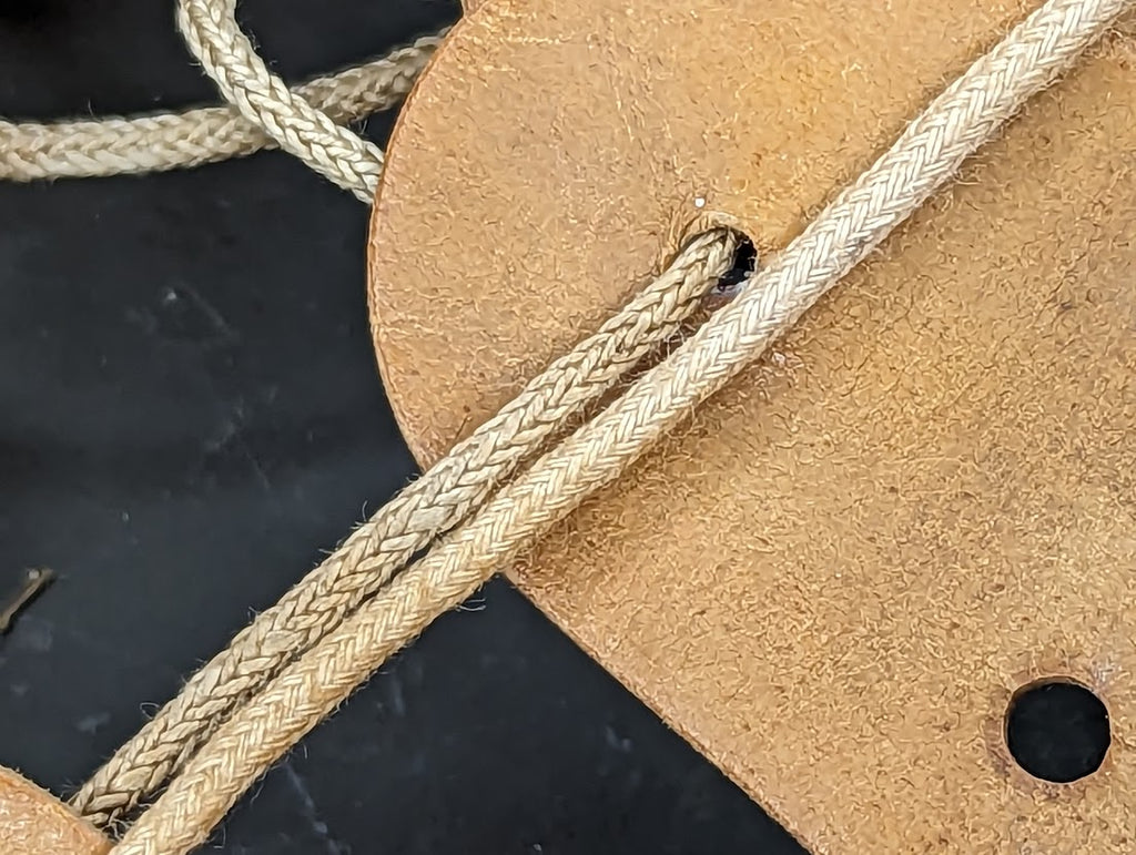 Reproduction Helmet Drawstring "Big Weave Aged"